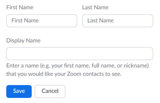 How do I change my name in Zoom? - ServiceHub