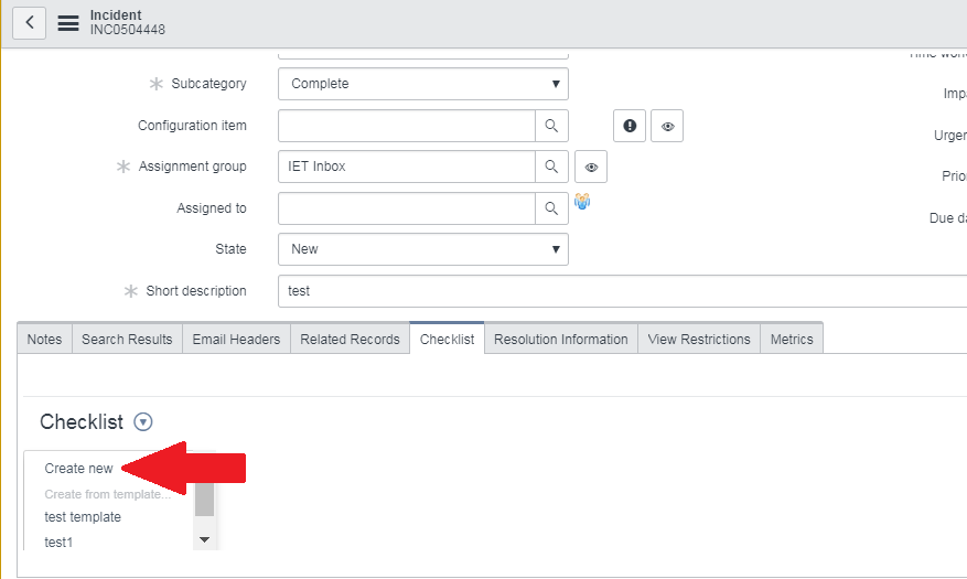 How do I use Checklists in ServiceNow tickets? - ServiceHub