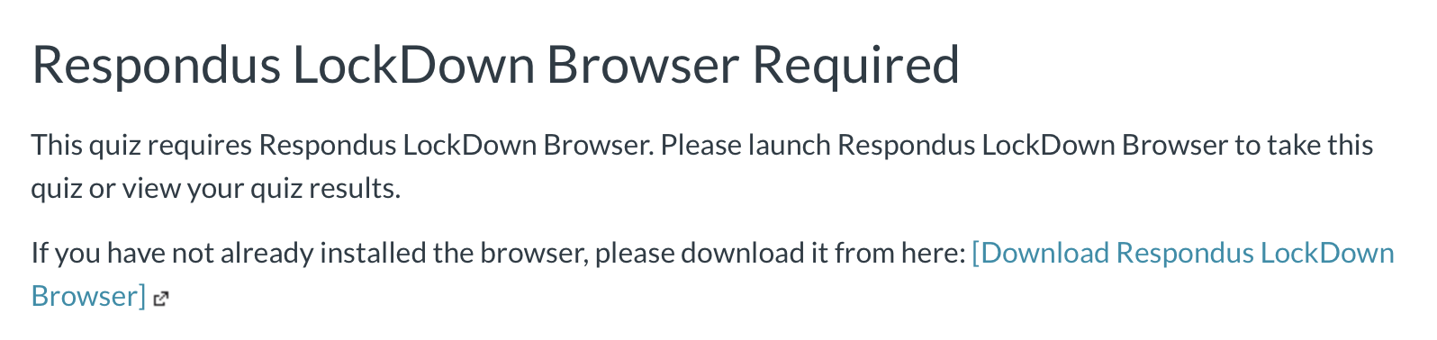 Canvas Student: What is Respondus LockDown Browser, accessing it, and ...