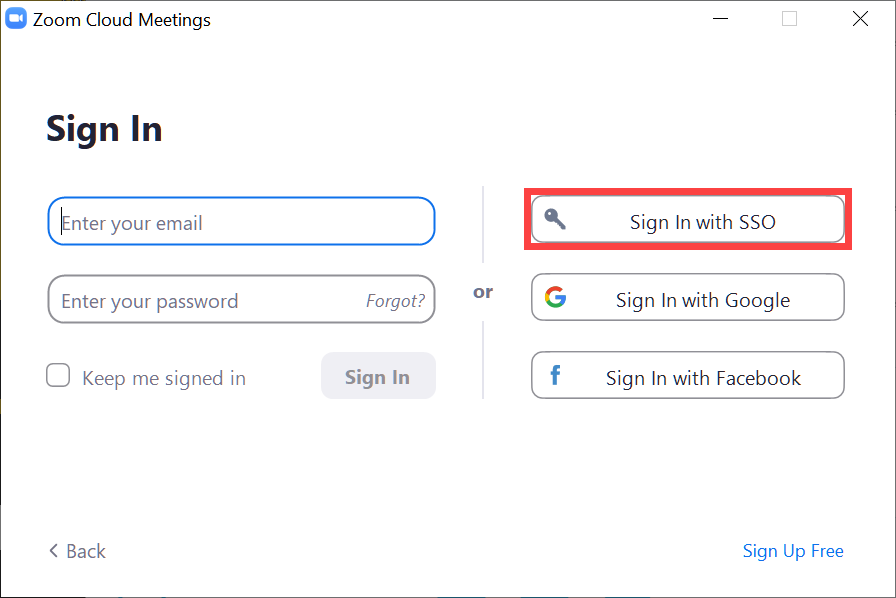 Zoom application error - Your session has end and and you need to sign ...