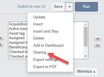 Sharing ServiceNow reports - ServiceHub