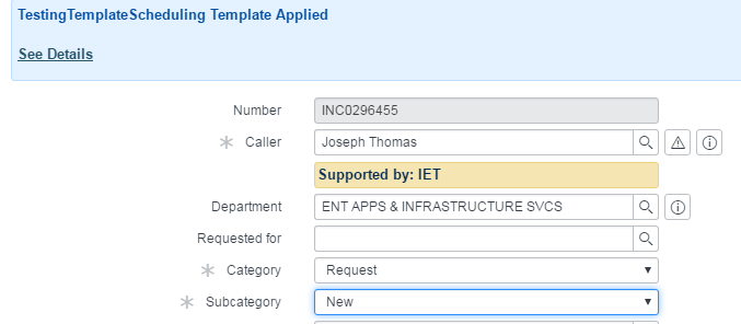 ServiceNow templates - ServiceHub