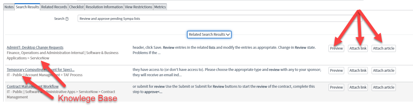 How do I attach Knowledge to Incidents in ServiceNow? - ServiceHub